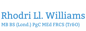 Hip & Knee Replacement Surgery South Wales, Rhodri Williams Surgeon
